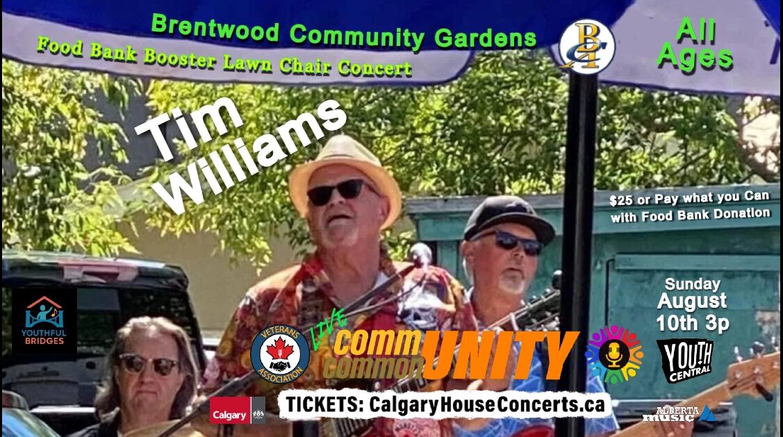Tim Williams Live Sunday August 10th, 2025 | Calgary House Concerts